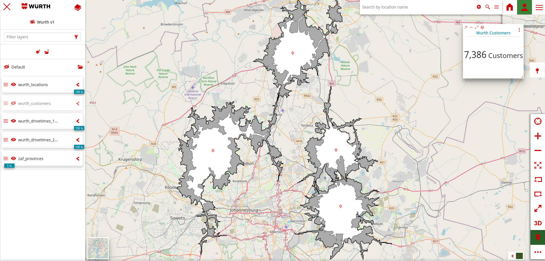 MapSTACK visualisation tool: Site expansion planning - GeoINT